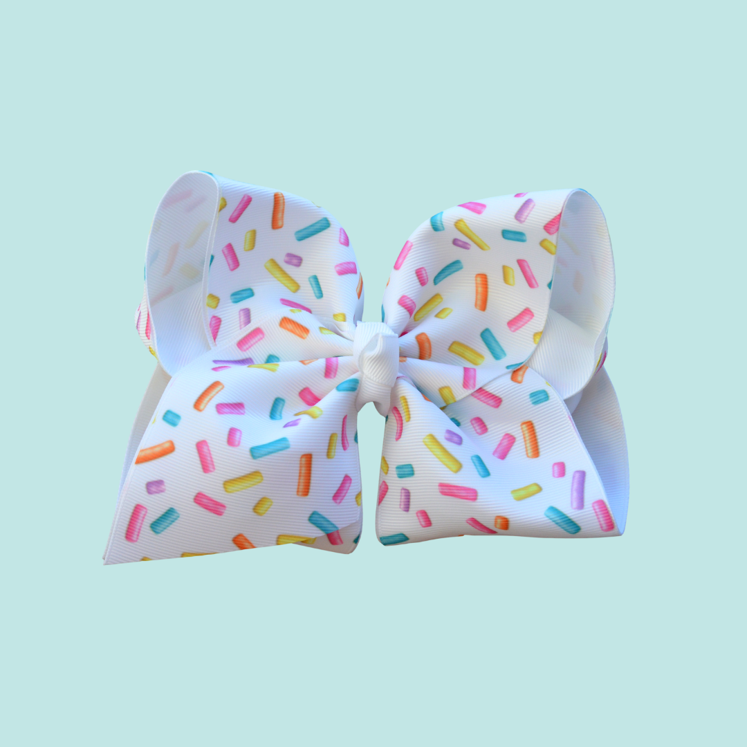 Sprinkles Layered Bow – The Solid Bow