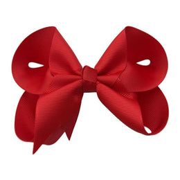 4 inch Solid Color Boutique Hair Bows- – The Solid Bow